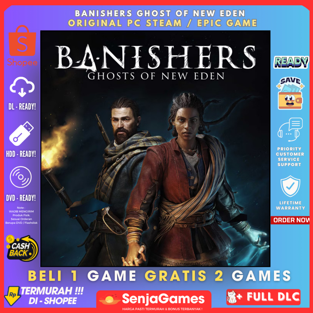 Jual Banishers : Ghost of New Eden Premium EDITION PC ORIGINAL GAME ...