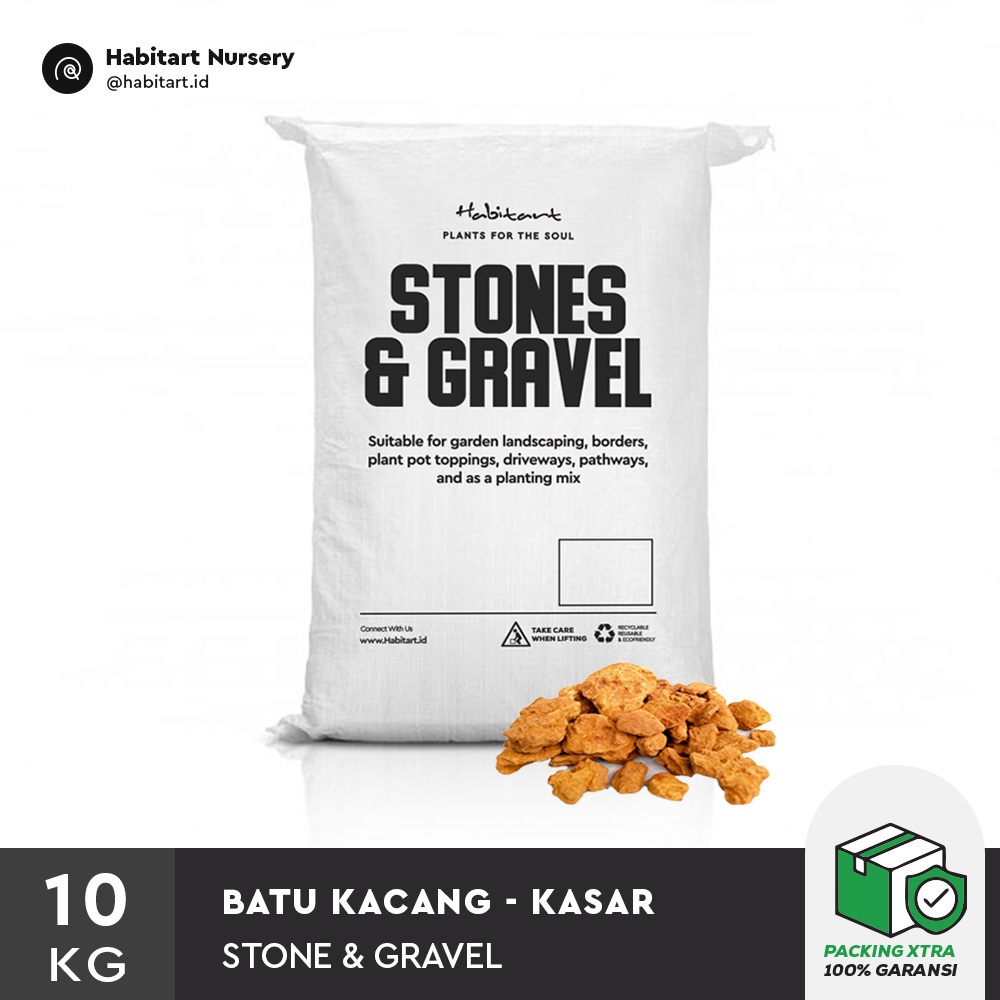 Jual Habitart - Batu kacang karung 10kg Pengalas pot / Gravel pengalas ...