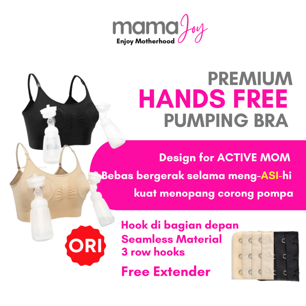 Jual Mamajoy Bra Menyusui Tanpa Kawat | Seamless Nursing Bra BH Pompa ...