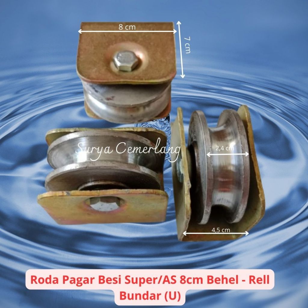 Jual Roda Pagar Besi Super/AS 8cm Behel - Rell Bundar (U) | Shopee ...