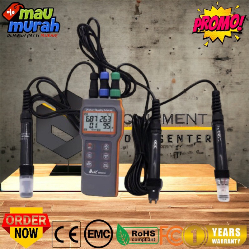Jual AZ 86031 Water Meter 5 in 1 Dissolved Oxygen PH Conductivity ...