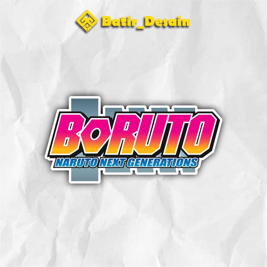 Jual Sticker Anime Logo Boruto Termurah | Sticker Vinyl Anime ukuran 7 ...