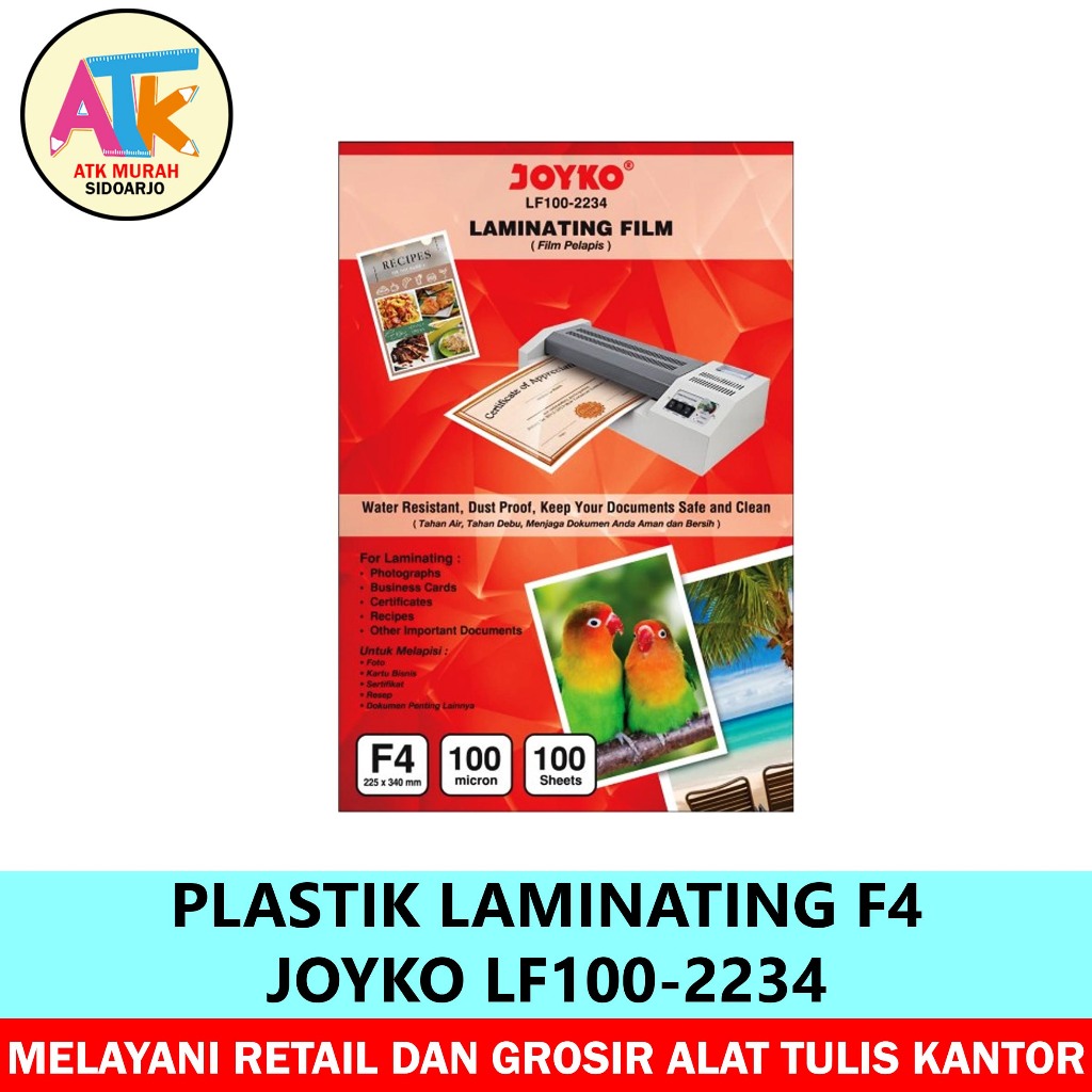 Jual PLASTIK LAMINATING MERK JOYKO | Shopee Indonesia