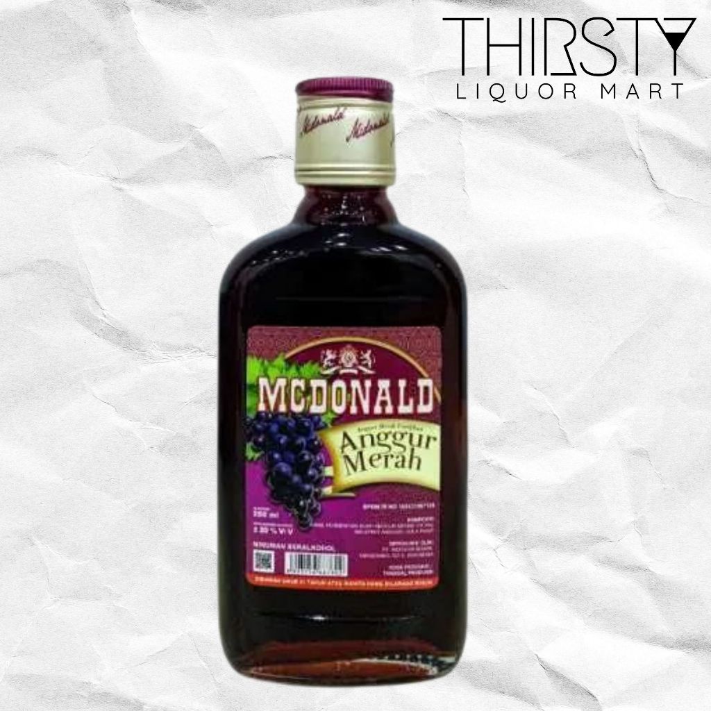 Jual Mc Donald / Mcdonald Anggur Merah 250ml | Shopee Indonesia