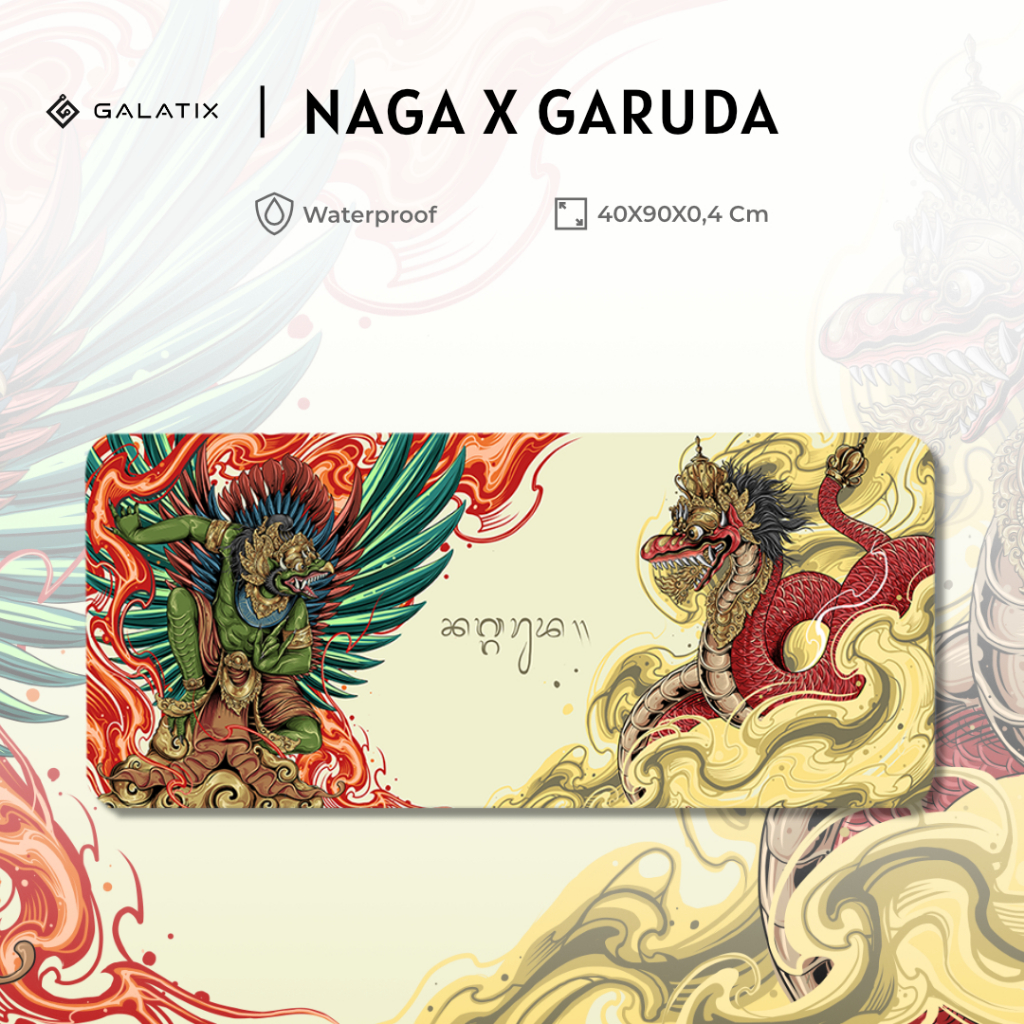 Jual MOUSEPAD Aesthethic GARUDA X NAGA DESKMAT XL BY GALATIX | Shopee ...