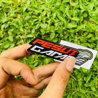 Jual sticker motor - stiker PESUT GARAGE style plat kt | Shopee Indonesia
