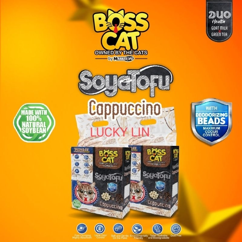 Jual BOSS CAT TOFU SOYA CAT LITTER 7L CUB N KIT TOFU CAT LITTER 7L ...