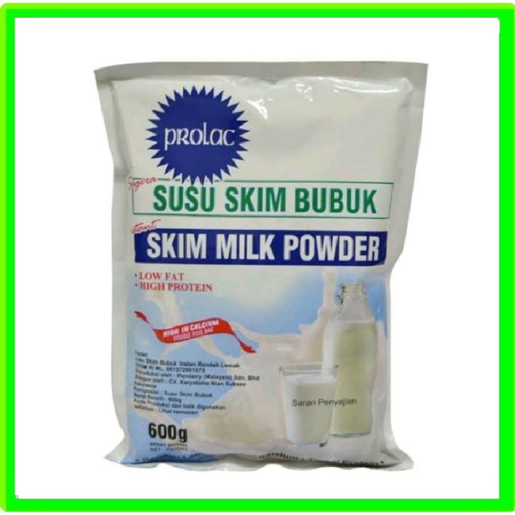 Jual Prolac skim milk powder susu bubuk 600 gram susu low fat high ...