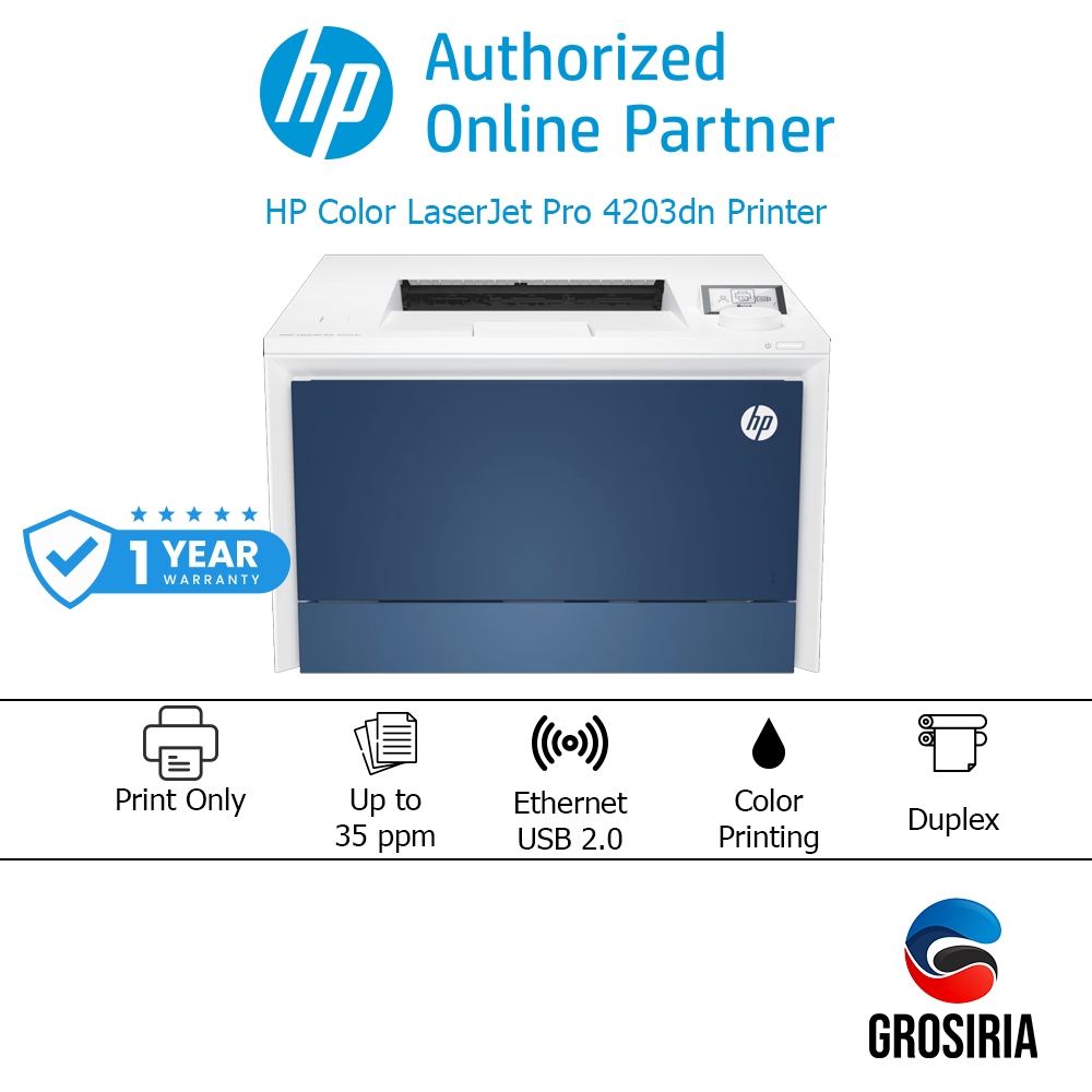 Jual HP Printer Laser Color Warna LaserJet Pro 4203DN 4203 DN Print ...