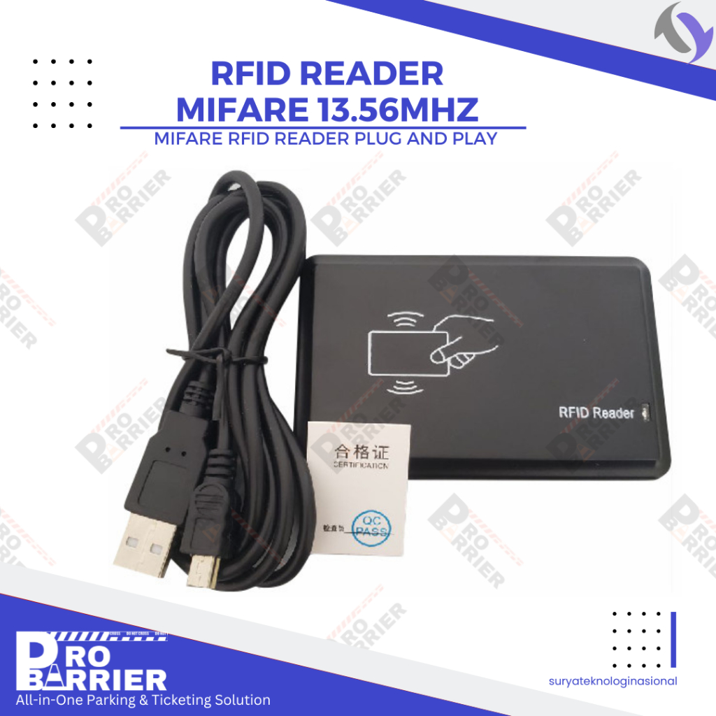 Jual RFID Reader 13.56mhz Mifare IC Card USB Plug and Play | Shopee ...