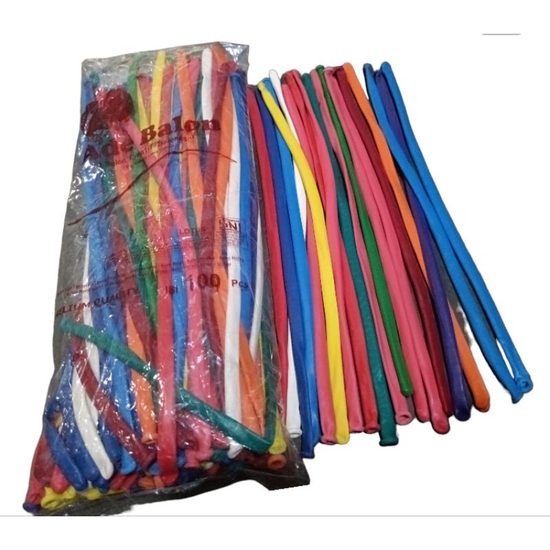 Jual Balon Pentil Besar / Balon Cacing isi 100 Pcs Merk Ade Balon bisa ...