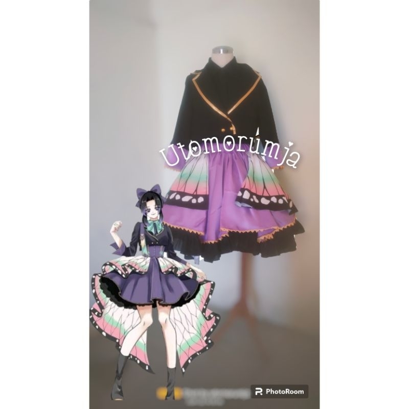 Jual utomorumja kostum cosplay setan slayer kochou shinobu ver idol ...