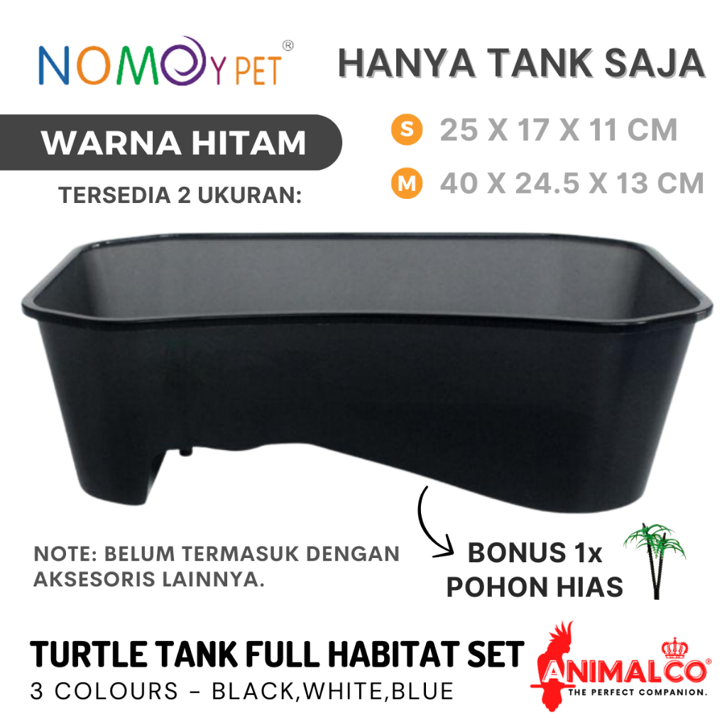 Jual TANK TURTLE M AQUARIUM EMBER KANDANG VIVARIUM AKUARIUM FILTER RUMAH BAK TEMPAT BASKING KURA ...