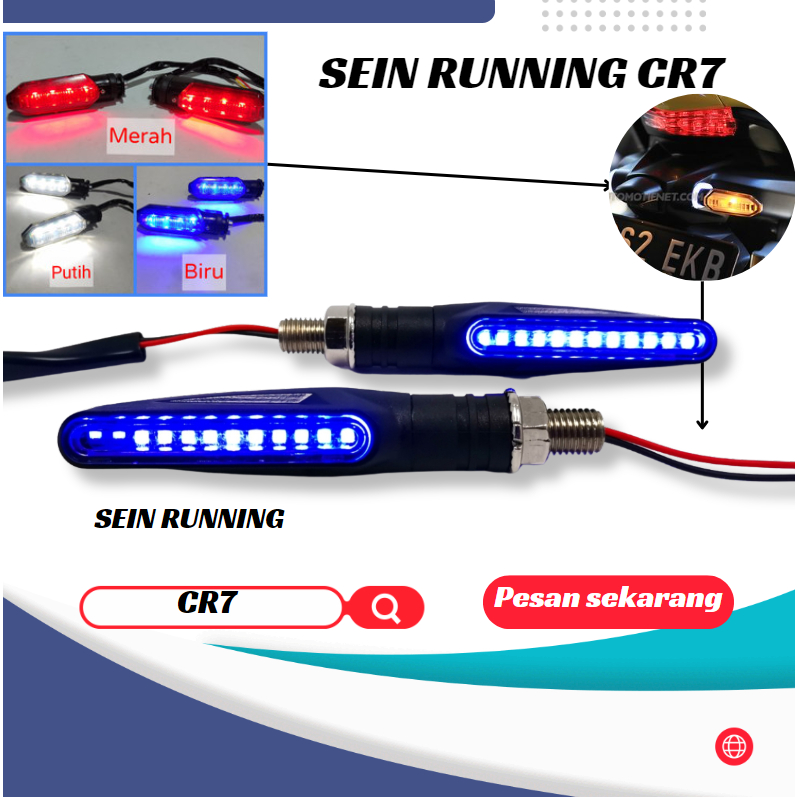 Jual Sein Motor Tempel Running Sein Depan dan Belakang Running ...