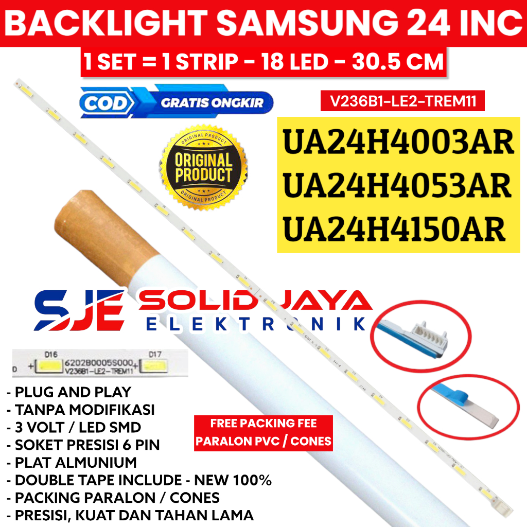 Jual BACKLIGHT TV LED SAMSUNG 24 INC UA 24H4003 24H4053 24H4150 UA24H4003 UA24H4053 UA24H4150 ...
