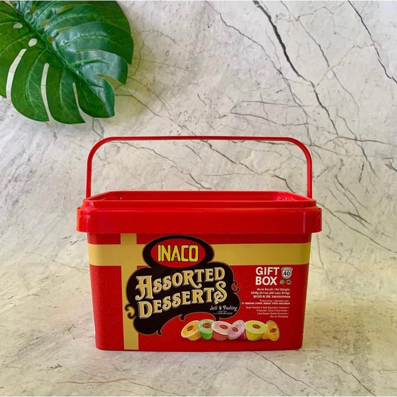 Jual Inaco Assorted Desserts Gift Box 600gr [40cups @15gr] | Shopee ...