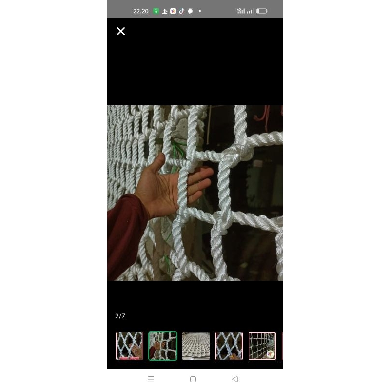 Jual jaring outbound jaring pengaman nilon 14mm | Shopee Indonesia