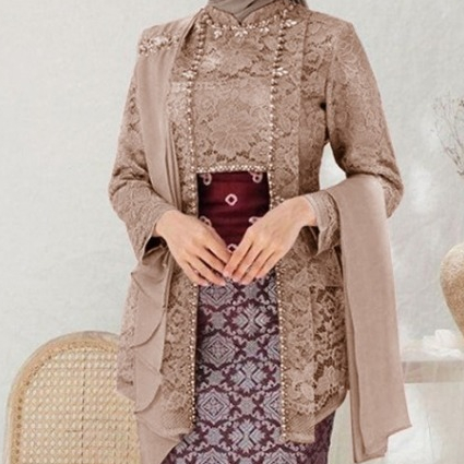 Jual Set Kebaya Kutu Baru Wisuda Modern Kebaya Set Tunik Lamaran Tunangan Batik Baju Couple ...