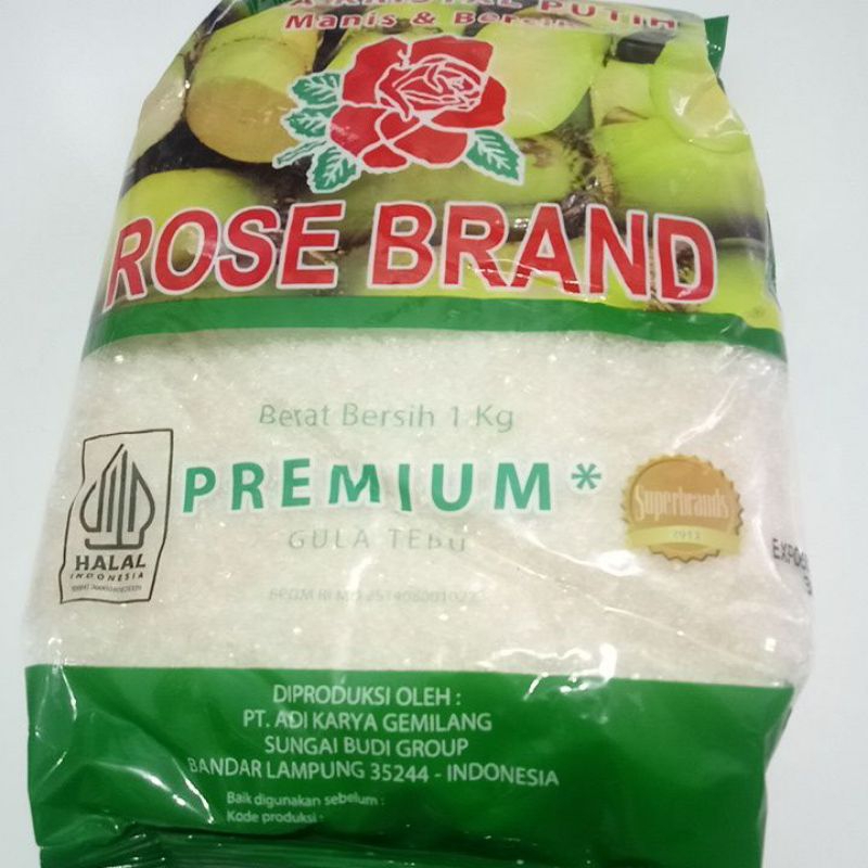 Jual GULA ROSE BRAND 1kg // rose brand // gula all varian // gula pasir ...