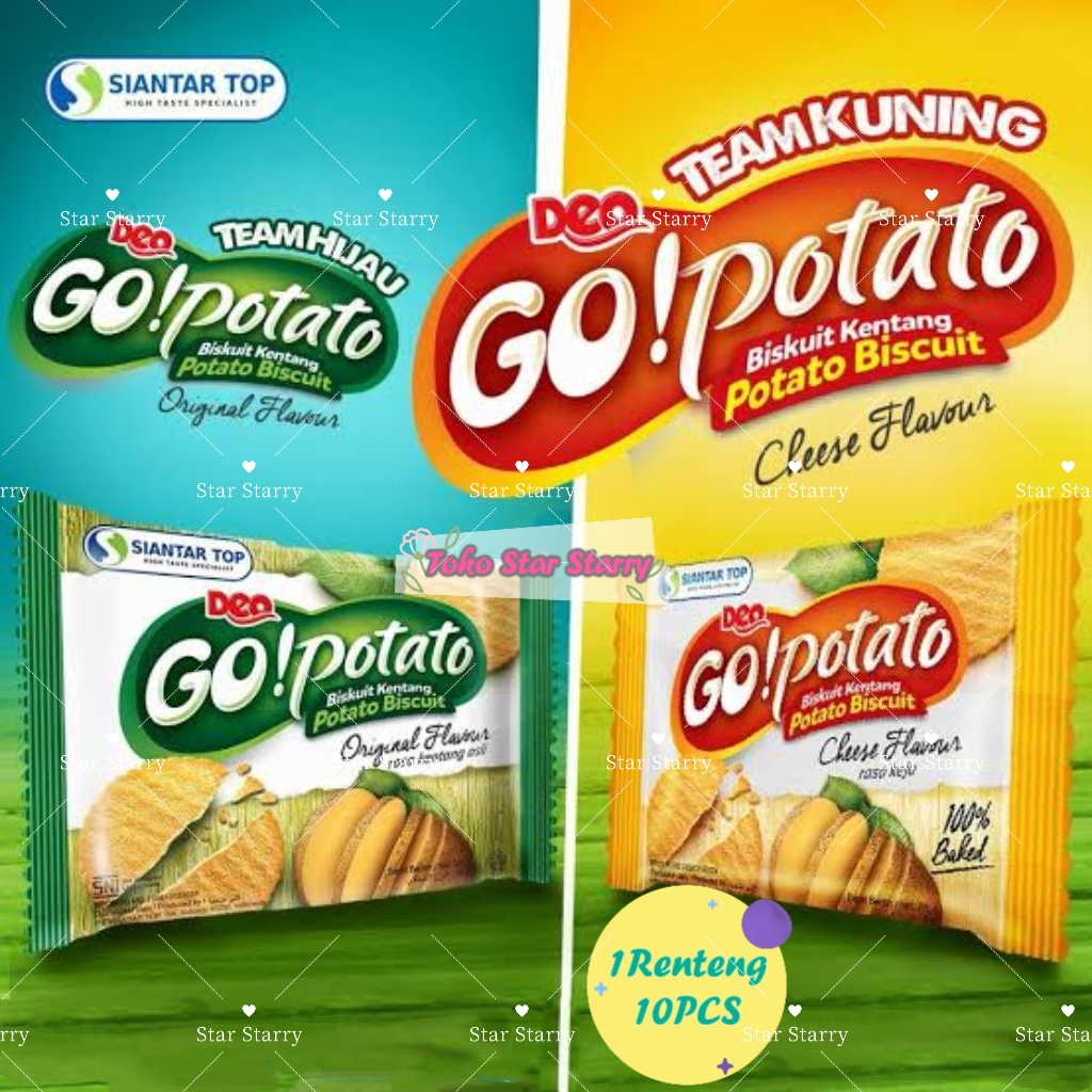 Jual [Per Renteng] Go Potato Renceng Biskuit Kentang Rasa Original Dan ...