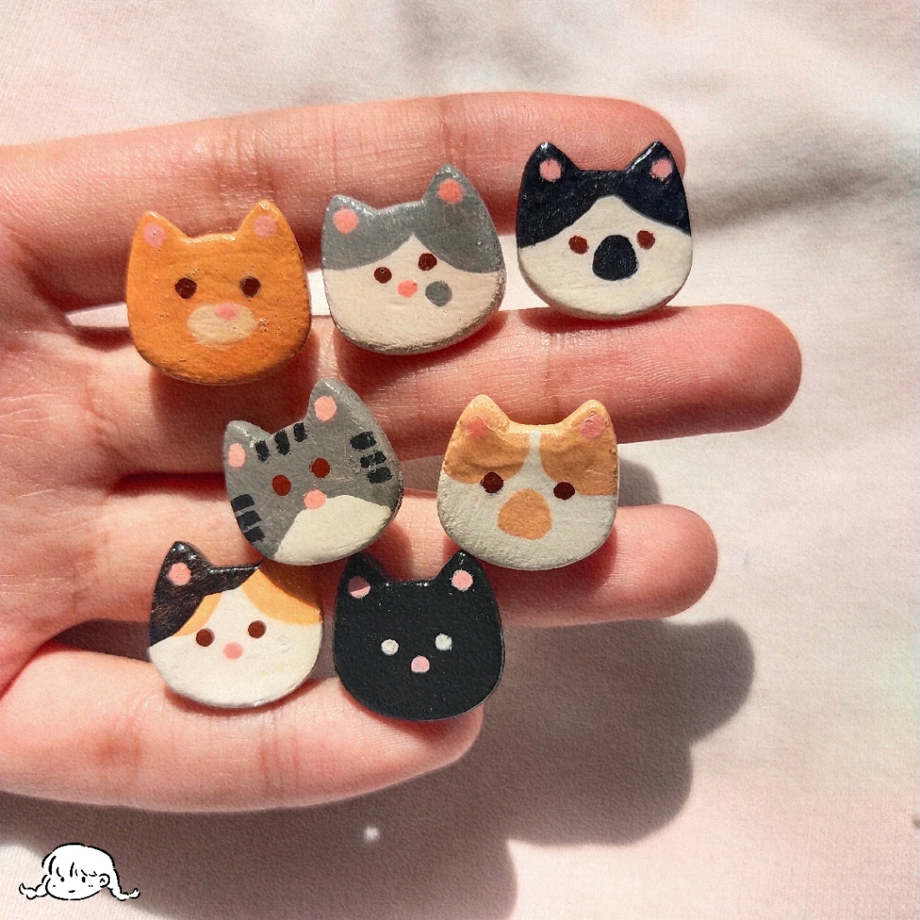 Jual Random Cat Clay Pin / Pin Clay Kucing | Shopee Indonesia