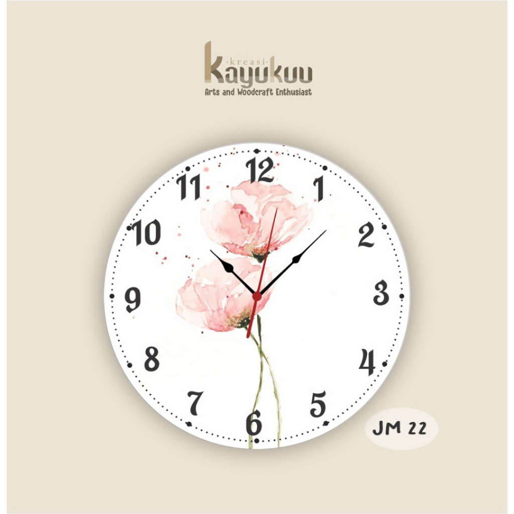 Jual Kreasikayukuu Jam Dinding Kamar rumah Hiasan Dekorasi Wall Decor ...