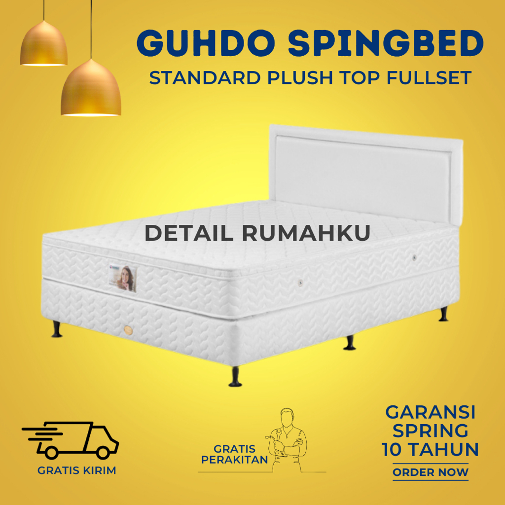 Jual Guhdo Springbed Standard Plush Top 90X200 - Fullset Prospine Style | Shopee Indonesia