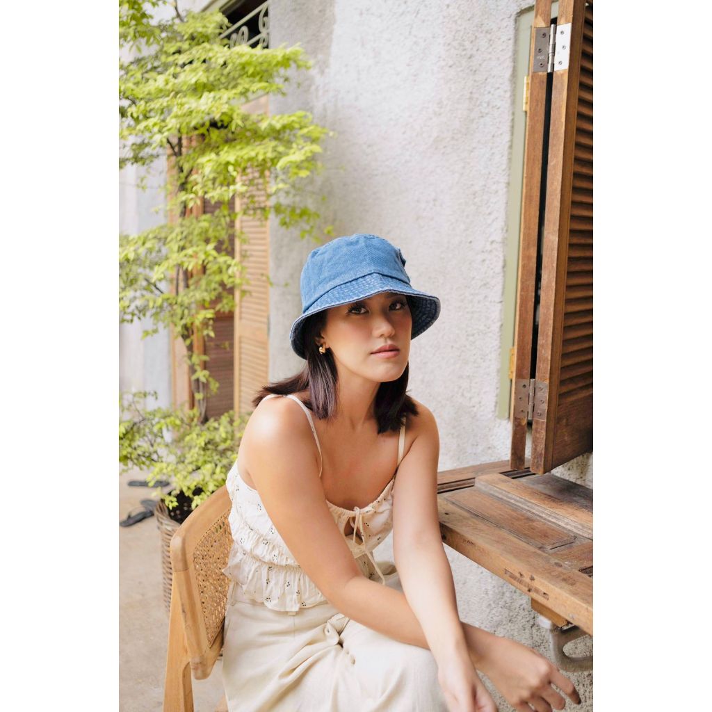Jual Pocket Denim Bucket Hat | Shopee Indonesia