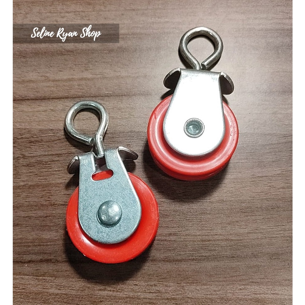 Jual Kerekan / Katrol Roda Gantung Pulley Puli PVC 1 7/8" (45mm ...