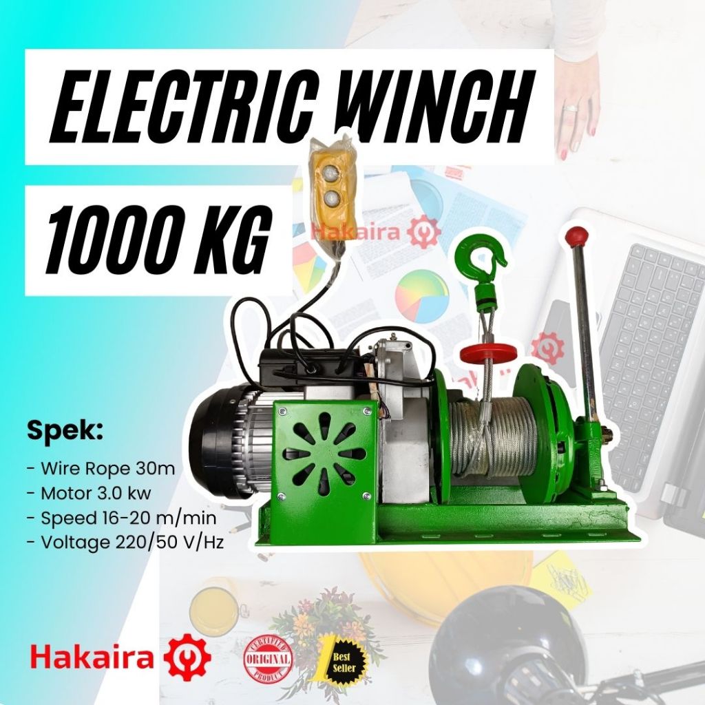 Jual Electric winch - katrol elektrik 1000 kg | Shopee Indonesia