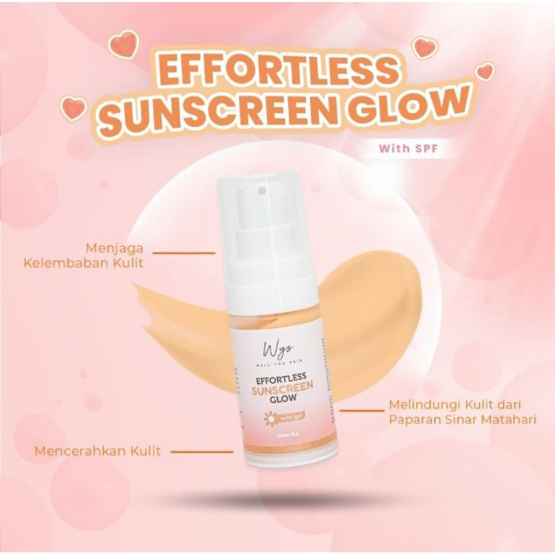Jual EFFORTLESS SUNSCREEN GLOW WYS | Shopee Indonesia