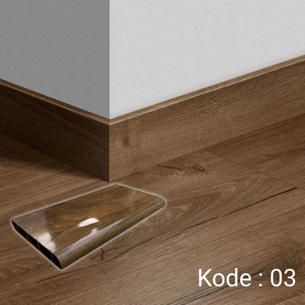 Jual LIST PVC/PLINT LIST PLANK/SKIRTING LIST LANTAI KAYU LANTAI VINYL 2.4M | Shopee Indonesia