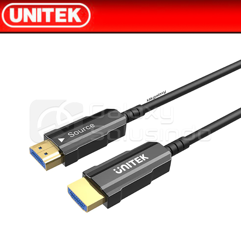 Jual UNITEK C-11072BK Fiber Optic HDMI to HDMI 4K 60Hz 40M - Cable ...