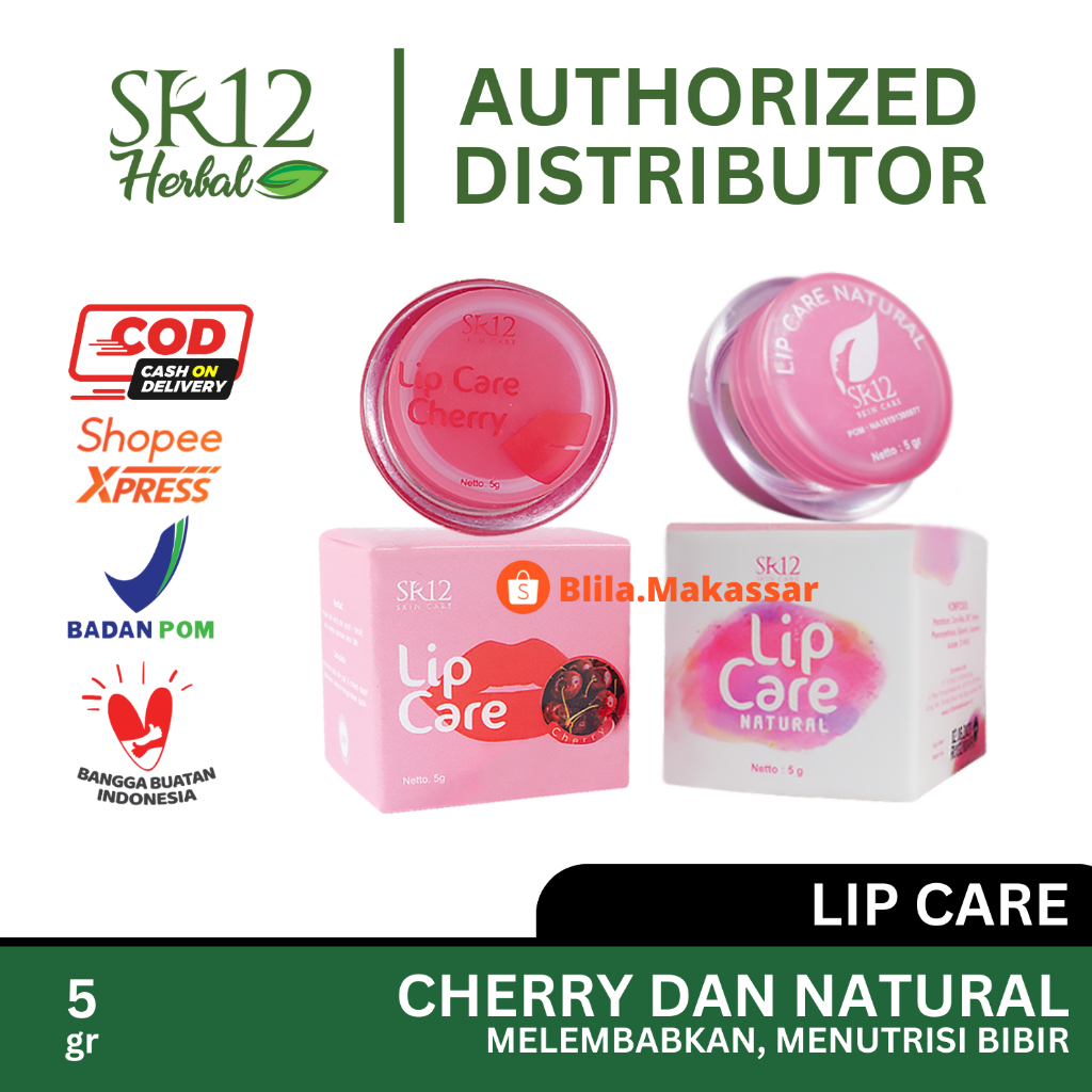 Jual LIP CARE LIPCARE SR12 Red Cherry Natural Pink Pelembab Bibir Kering Pecah Mencerahkan warna ...
