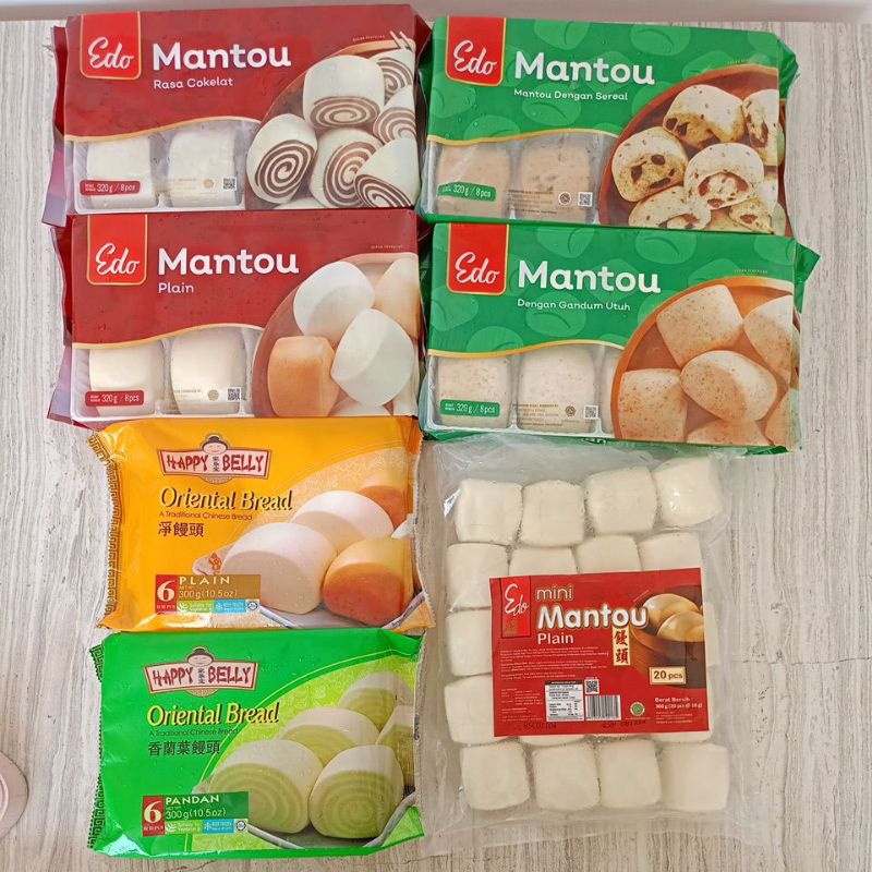 Jual [ MANTOU ] Edo mantou 320 gr chocolate plain isi 8 pc MINI MANTOU ...