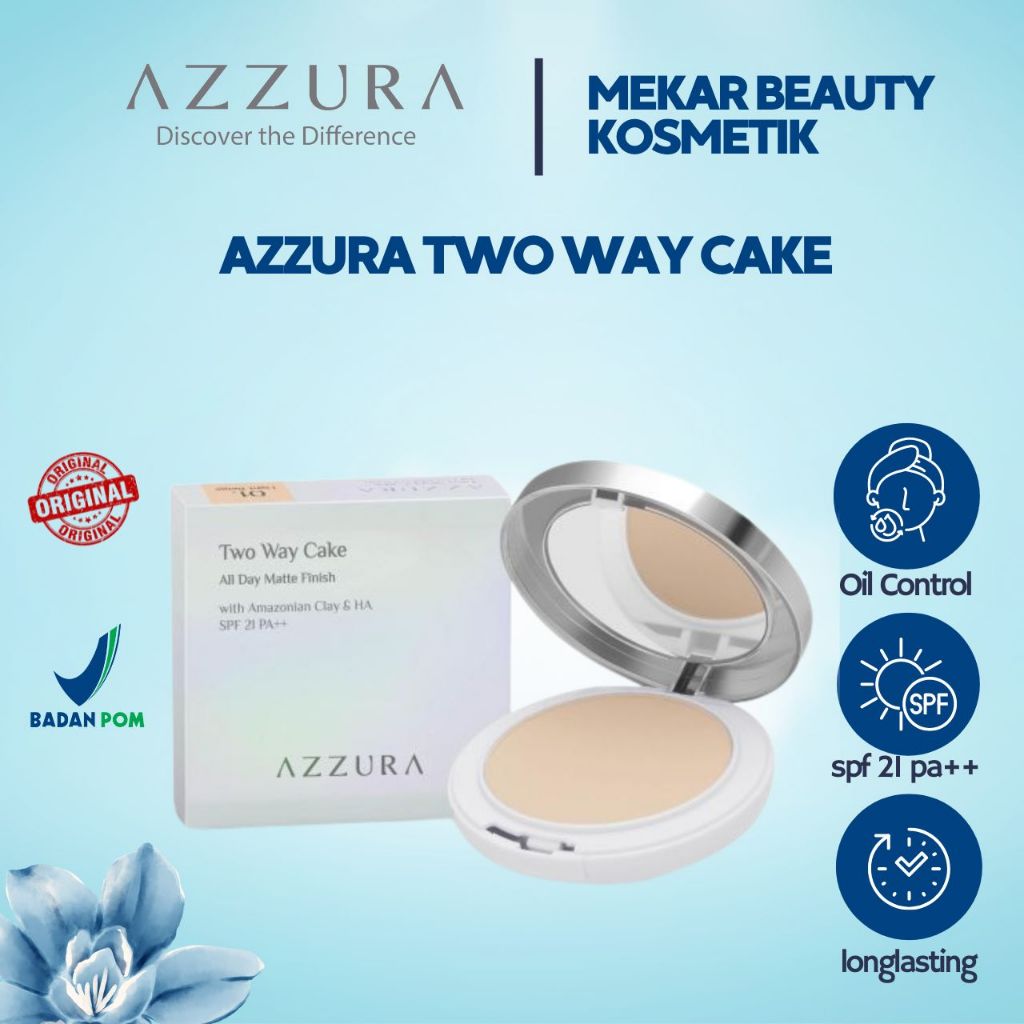 Jual AZZURA TWO WAY CAKE | bedak padat plus foundation azzura 12gr ...