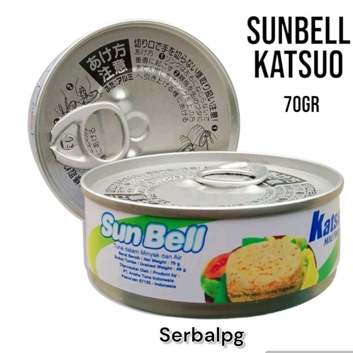 Jual SUN BELL KATSUO - IKAN TUNA DALAM KALENG 70GR | Shopee Indonesia