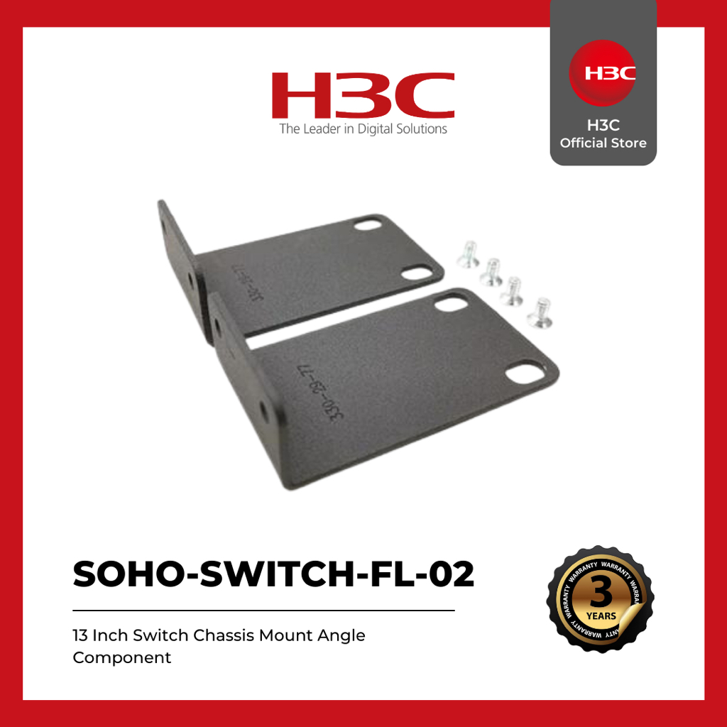 Jual H3C SOHO-SWITCH-FL-02 8 Port Switch 13 Inch Chassis Mount Angle ...