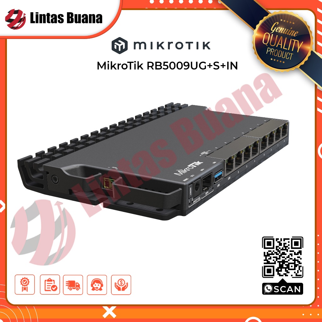 Jual MikroTik RB5009UG+S+IN | RB 5009 UG+S+IN | router with USB 3.0, 1G ...