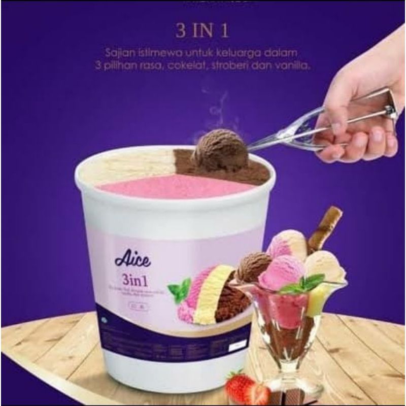 Jual ES CREAM AICE EMBER 8 LITER,AICE 3 IN 1 BUCKET 8 LITER | Shopee ...