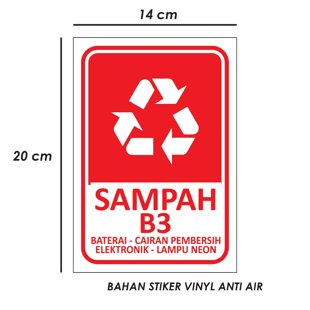 Jual STIKER TEMPAT SAMPAH | STIKER SIGN | Shopee Indonesia