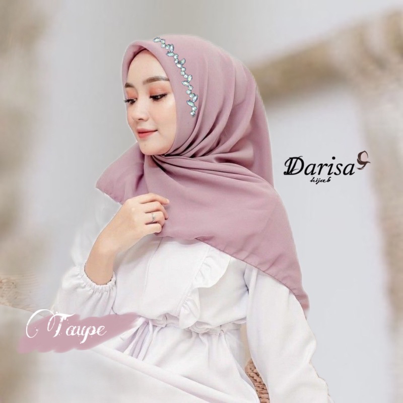Jual BANDO DAUN HIJAB SEGIEMPAT VOAL SWAROVSKI BANDO BEADS BAHAN PARIS ...
