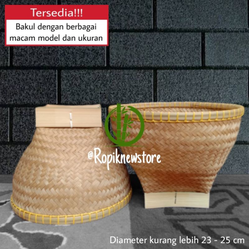 Jual Bakul nasi bambu/Tempat nasi/Boboko/Sasajen ( Diameter 25 cm ...