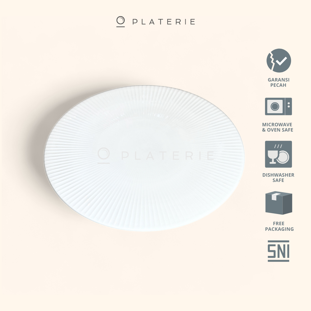 Jual PLATERIE Piring Saji Kue Serving Plate Cake Keramik 12 Inch / 30cm ...
