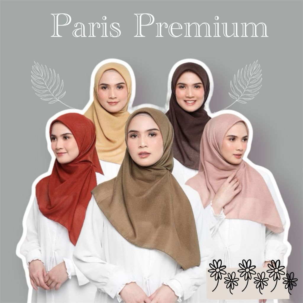Jual JAHIT TEPI 50 WARNA Square Segiempat Hijab Paris Voal Premium Anti ...