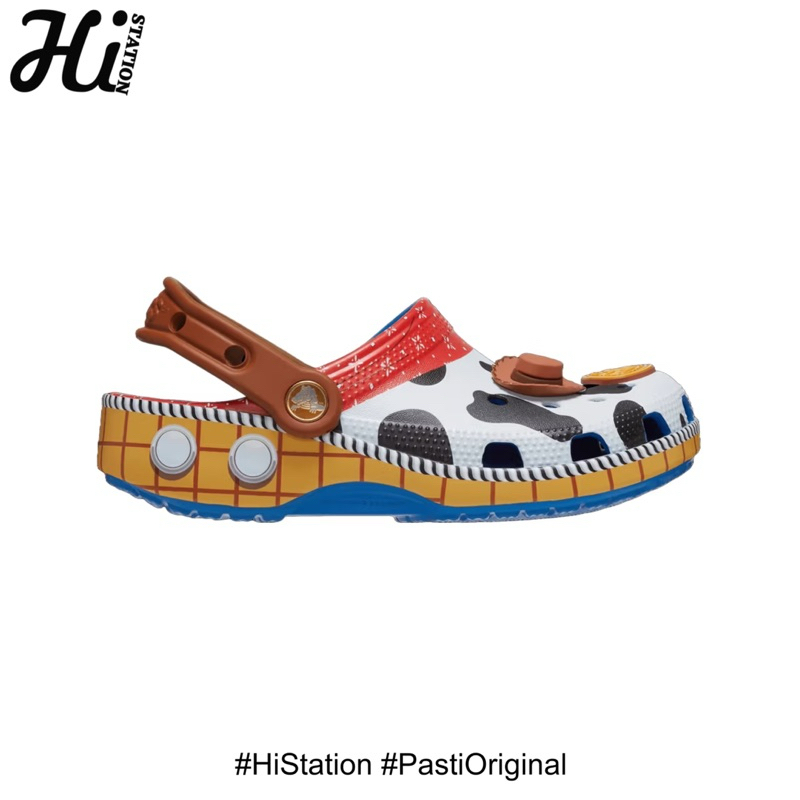 Jual Crocs x Toy Story Classic Clog K Woody - 209461-4GX | Shopee Indonesia