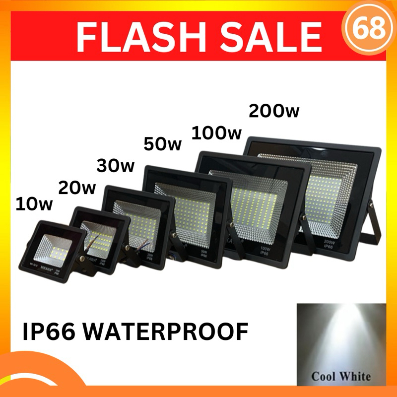Jual LAMPU SOROT LED SMD 10W 20W 30W 50W 100W 200W IP66 WATERPROOF OUTDOOR LAMPU TEMBAK LED ...