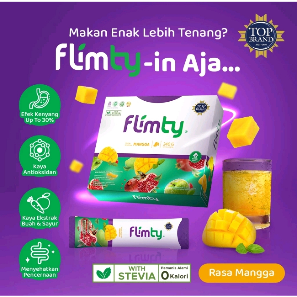 Jual FLIMTY FIBER 1 BOX ISI 16 SACHET BPOM DIET DETOX | Shopee Indonesia