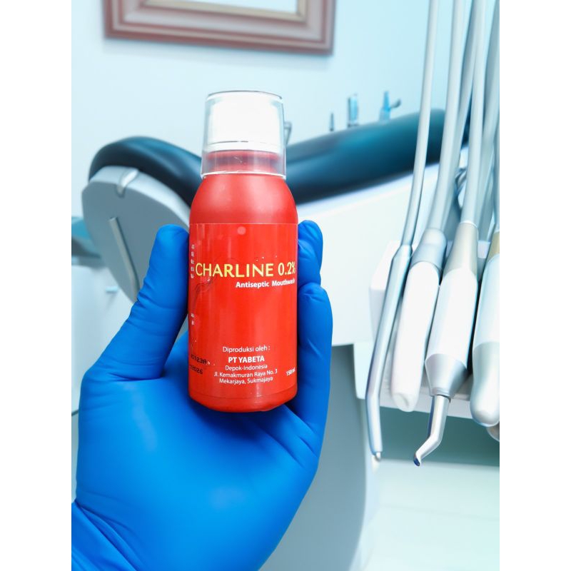 Jual Obat Kumur Charline Chlorhexidine Gluconate 0,2% 150 mL | Shopee ...
