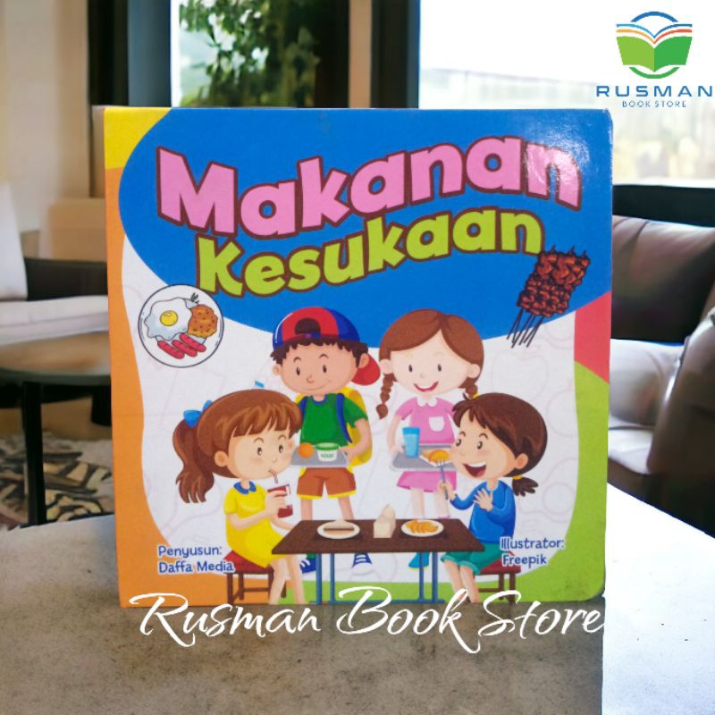 Jual buku board book anak full color makanan kesukaan (15×15 cm ...
